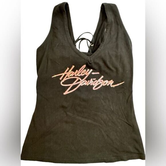 Harley-Davidson | Tops | Vintage Harleydavidson Womensy2k Blackpink ...